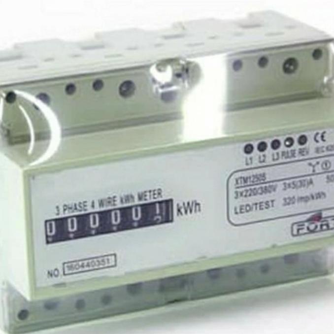 Jual KWH Meter 3 Phase XTM1250S (Direct) Analog Fort ada stock | Shopee Indonesia