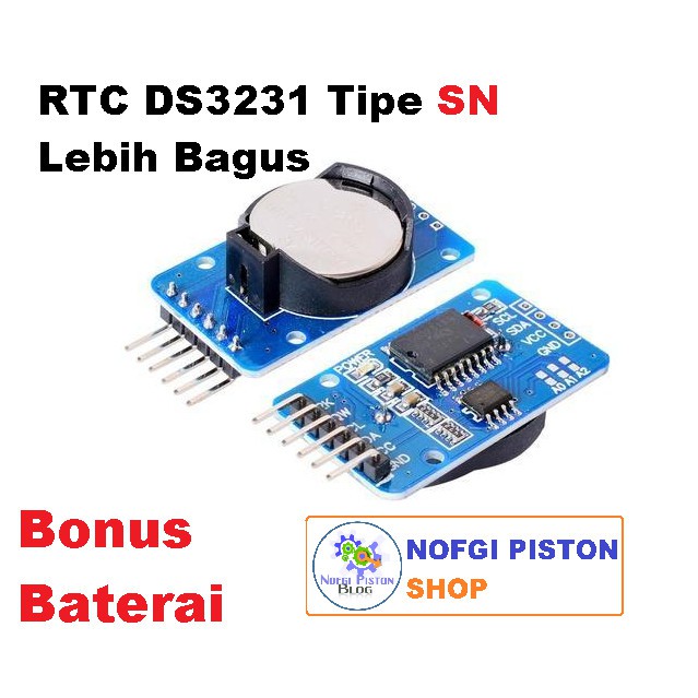 Jual RTC DS3231SN Bonus Baterai DS 3231 SN Type SN Modul Jam Lebih ...