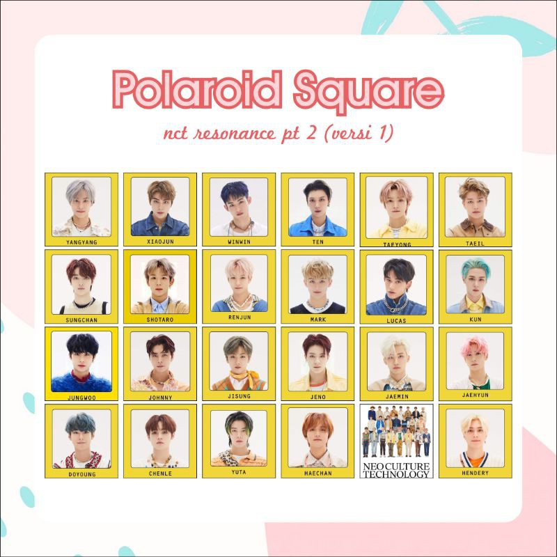 Jual Polaroid Square NCT Resonance pt2 | Shopee Indonesia
