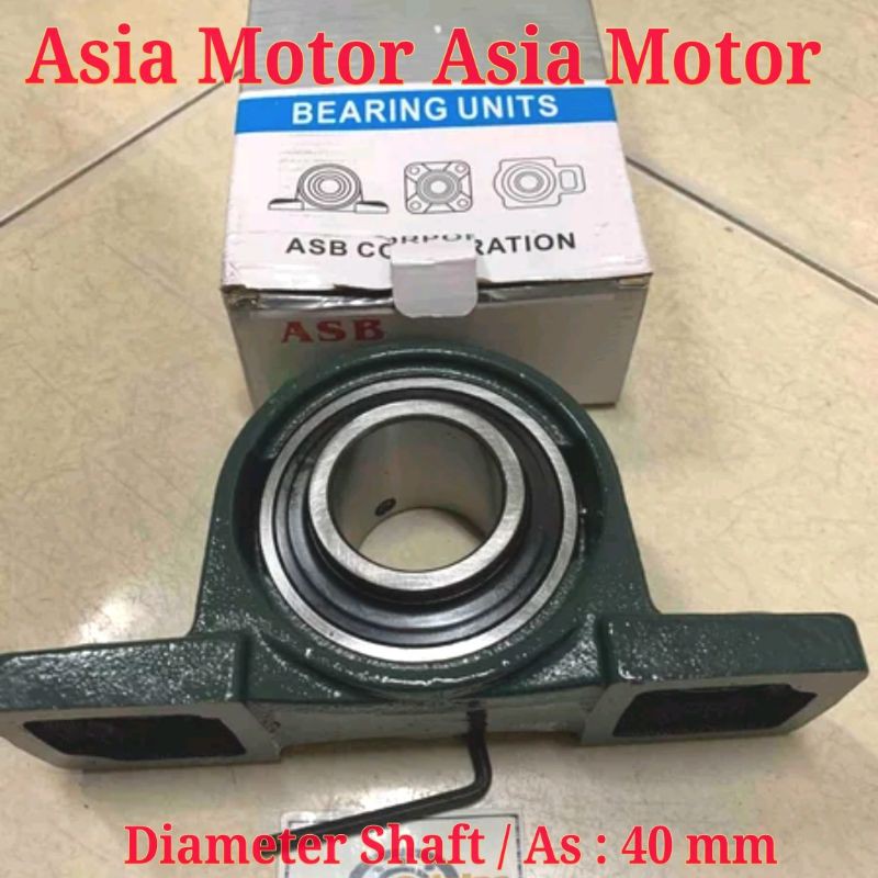 Jual Pillow Block Bearing UCP 208 As 40mm ASB Bering Duduk UCP208 Diameter Shaft As 40 mm ASB ...