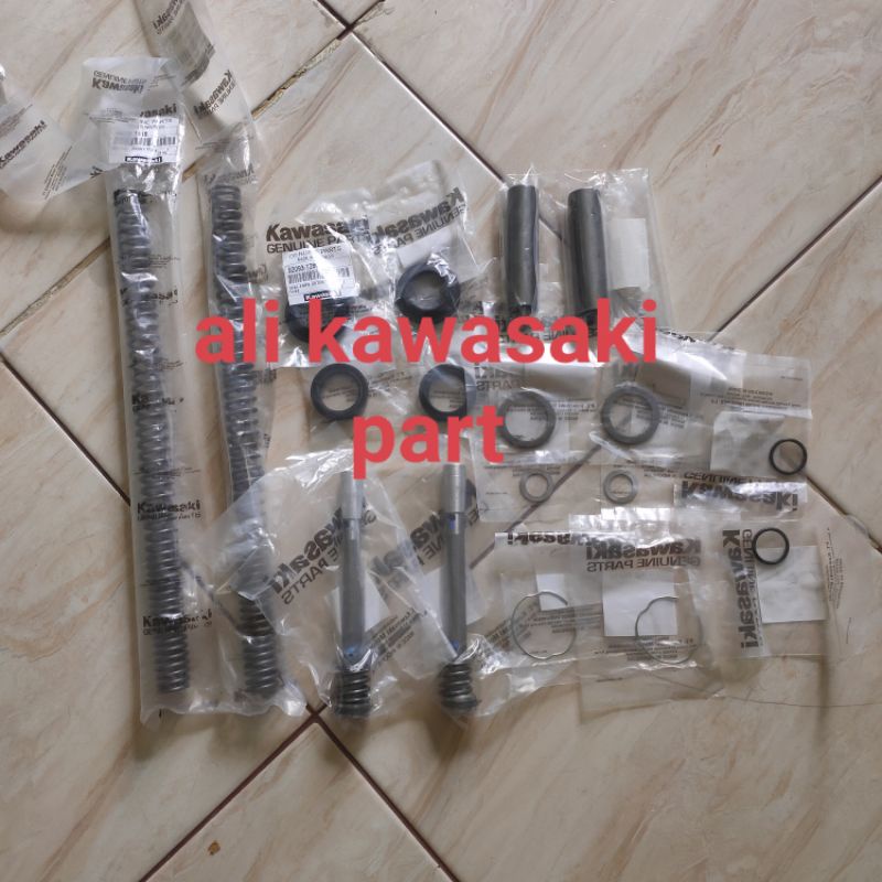 Jual KOMPONEN SOK/SHOCK/SHOK DEPAN SET NINJA RR OLD/NINJA RR NEW ORIGINAL | Shopee Indonesia