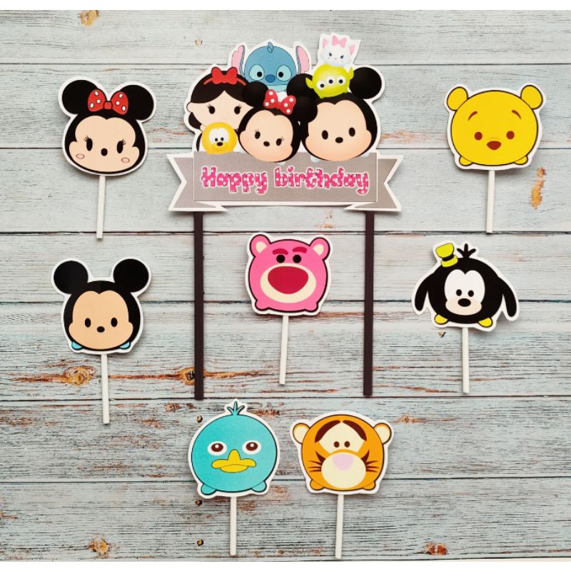 Jual hiasan nasi tumpeng cake topper hiasan kue ulang tahun satu set ...