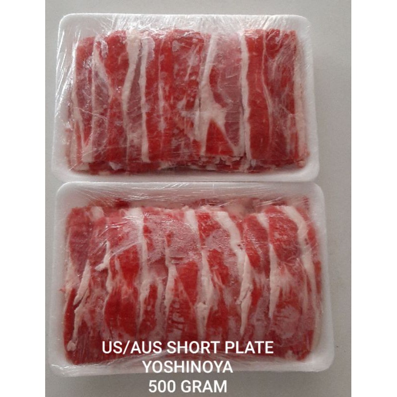 Jual US SHORT PLATE YOSHINOYA/daging slice 500 gr | Shopee Indonesia