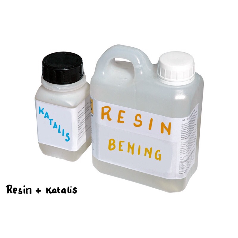 Jual Resin bening 1 kg + Katalis / 500 g / 450 g | Shopee Indonesia