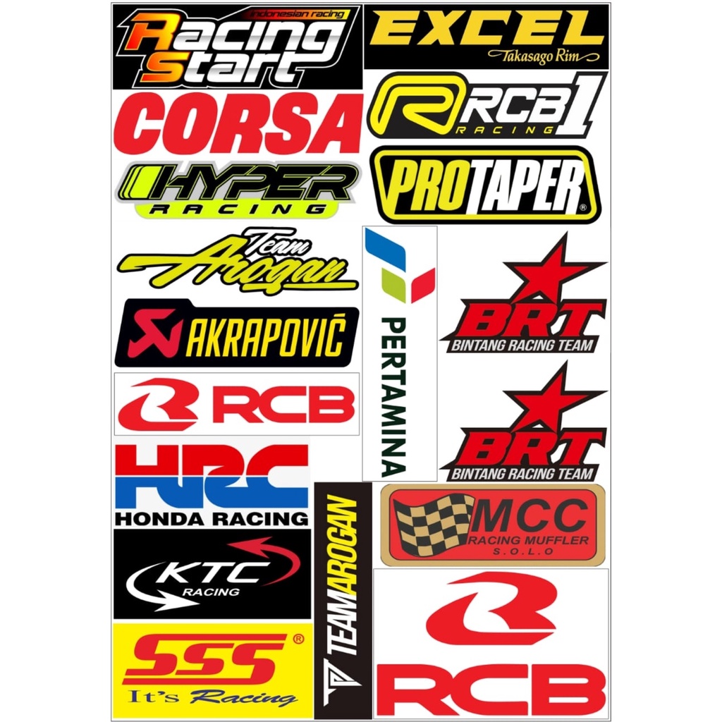 Jual Stiker, stiker pack, siker murah, stiker racing, logo, helm ...