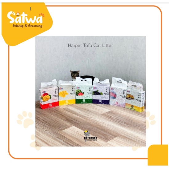 Jual HAIPET Pasir Kucing Gumpal Soya - Tofu Clumping Cat Litter 6 ...