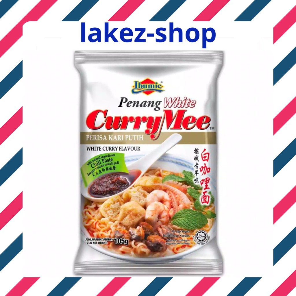 Jual Ibumie Penang White Curry mee/ White curry Flavor/ mie instant ...