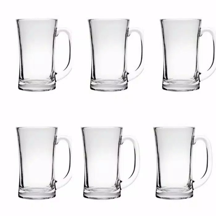 Jual 1 SET ISI 6 PCS Gelas Mug Beer / Gelas Gagang / Gelas Mug / Gelas ...