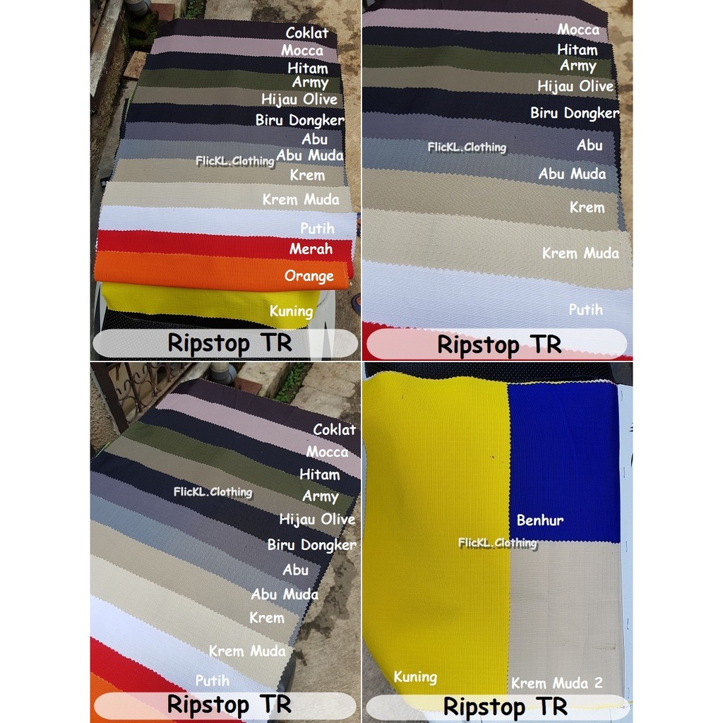 Jual Bahan Kain Ripstop TR Katun Celana Baju Kemeja Seragam PNS ...