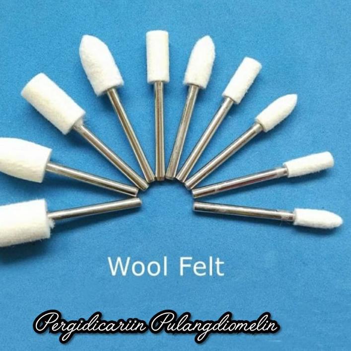 Jual Model baru - Mata Bor Poles Wool Felt Buff Polishing Gerinda Mini ...