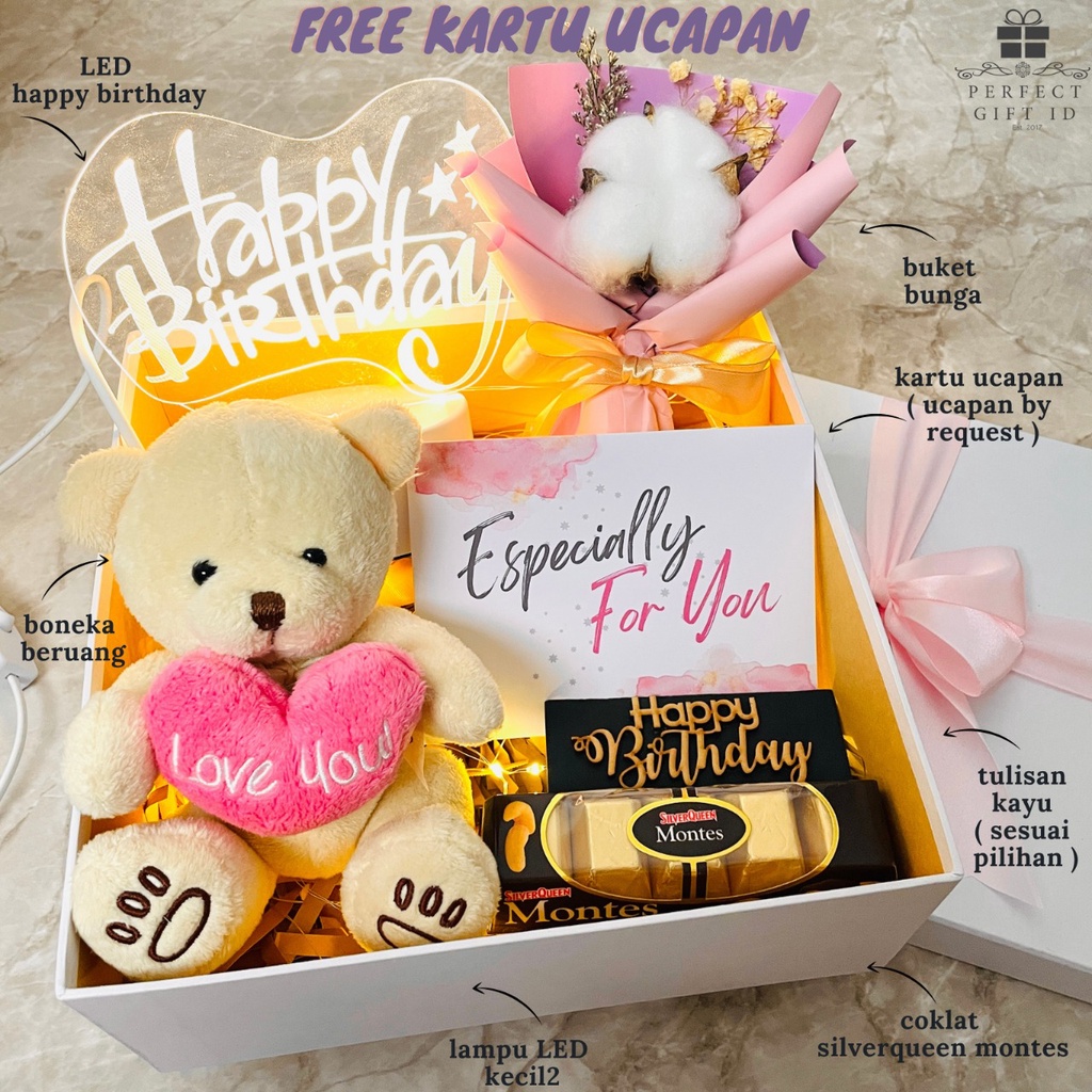 Jual Kado Ulang Tahun Cewek / Kado Anniversary / Kado Ultah / Hadiah ...