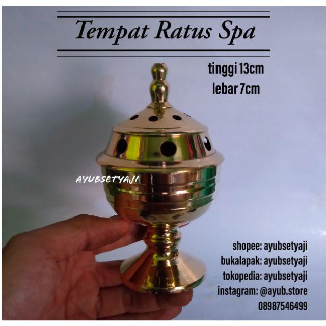 Jual Tempat Ratus Spa Kuningan Antik Ratus Tangkai kayu hiolo Brass ...