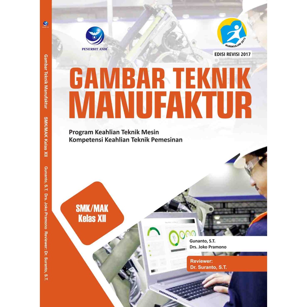 Jual BUKU PELAJARAN SMK ORI-Gambar Teknik Manufaktur SMK XII, Program ...