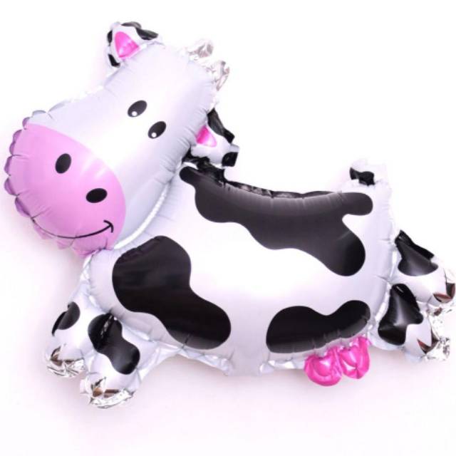Jual Balon Foil Sapi uk Mini /Balon Animal / Balon Hewan | Shopee Indonesia