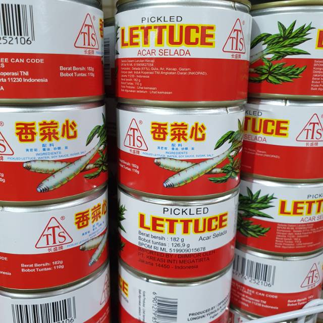 Jual TTS pickled lettuce, caisim kaleng 182gr | Shopee Indonesia
