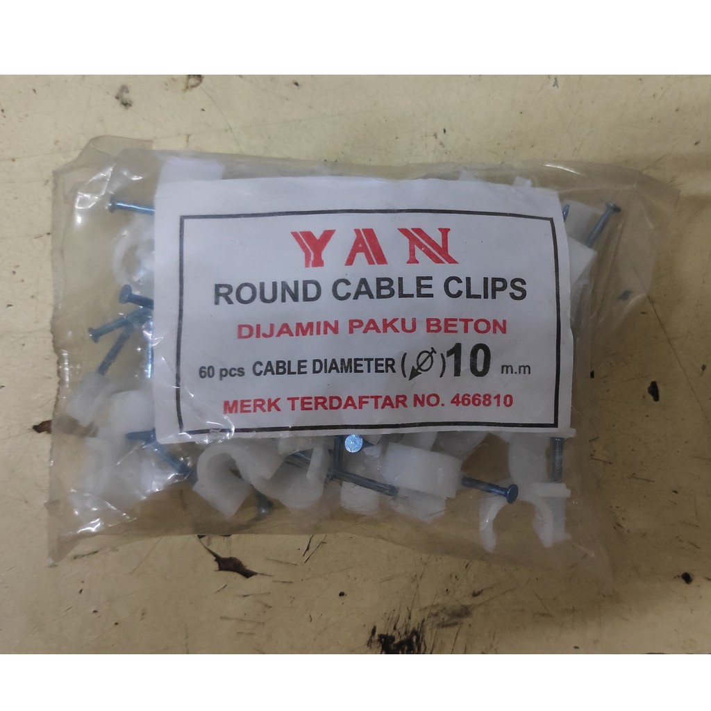Jual Klem Kabel no 10/ Klem Cable/ Cable Clips | Shopee Indonesia