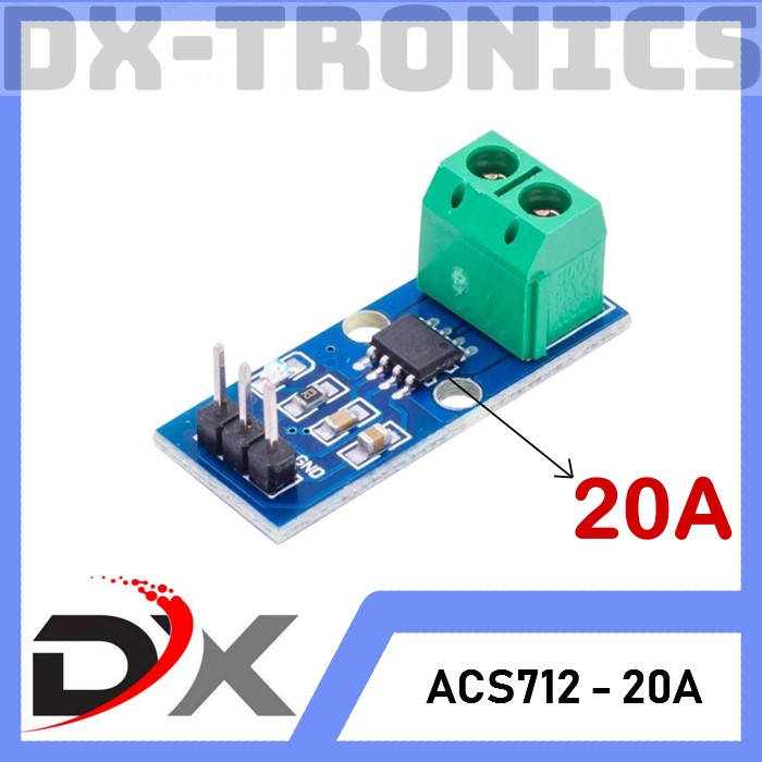 Jual ACS712 Hall Effect Current sensor 20A ACS 712 | Shopee Indonesia
