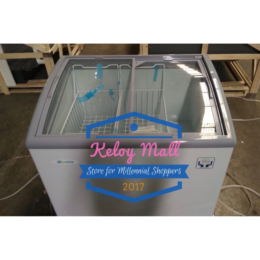Jual Frizer Pembeku Freezer Kaca Geser Sliding SC-208 | Shopee Indonesia