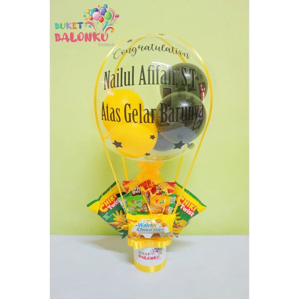 Jual Snack bucket | bucket balon | hadiah ulang tahun | hampers balon ...