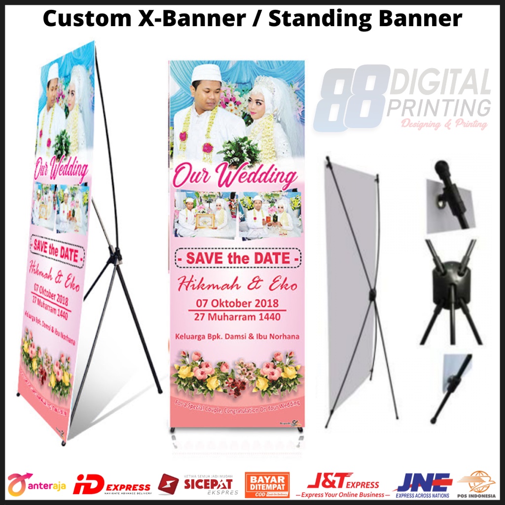 Jual ( ️Custom) Cetak X-Banner Murah / Standing Banner / Banner Berdiri ...