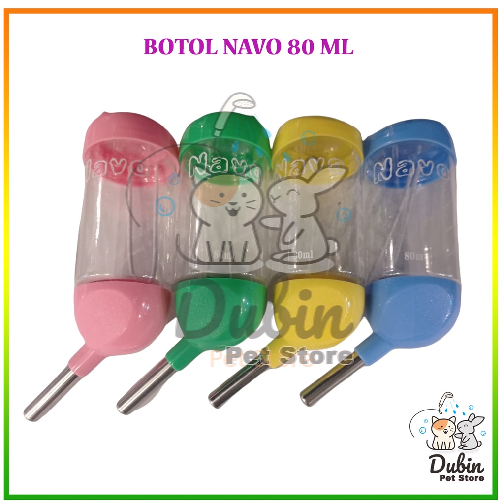 Jual Botol minum hamster,landak mini,guinea pig 80 ml merk navo ...