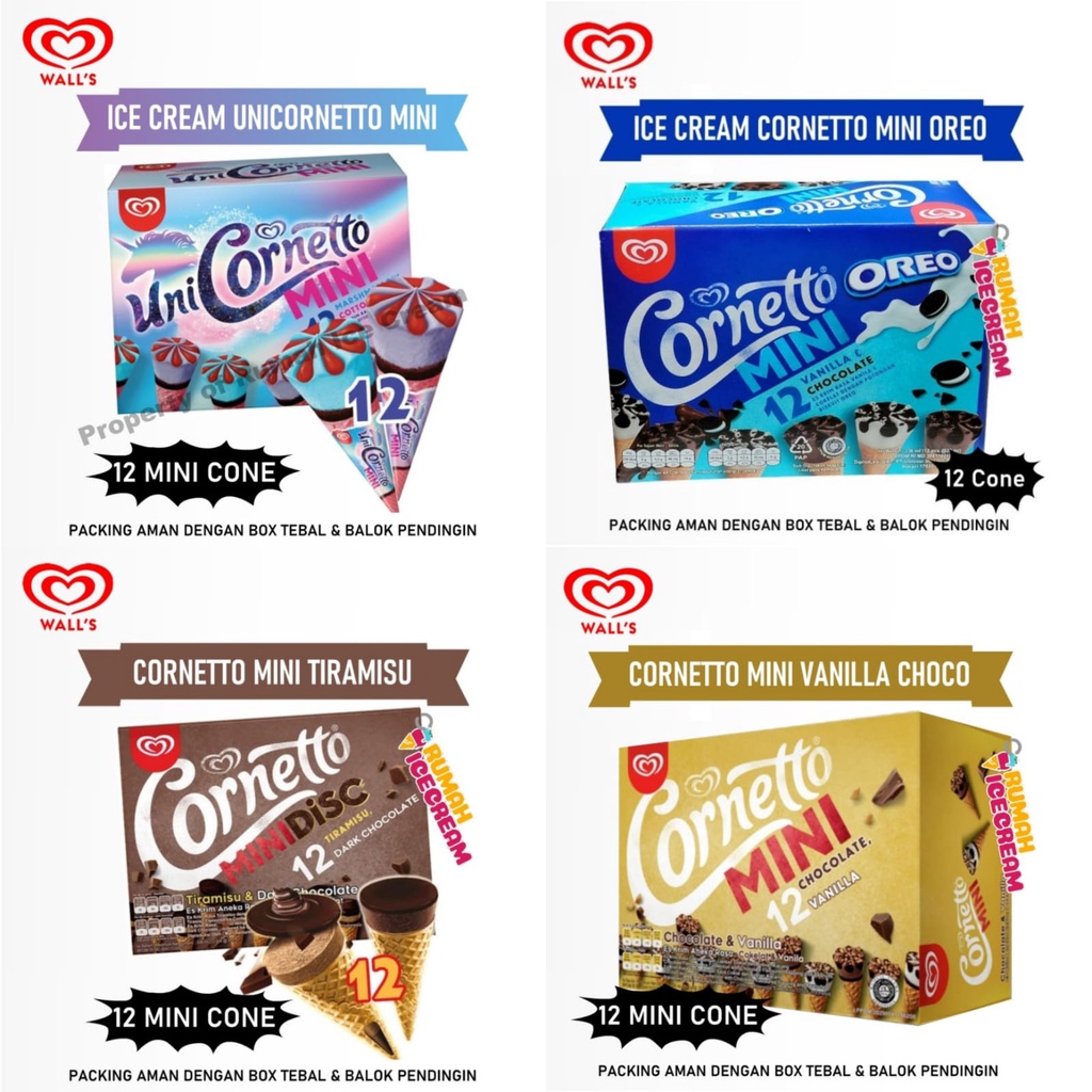 Jual Ice Cream Cornetto Mini wall's | Shopee Indonesia