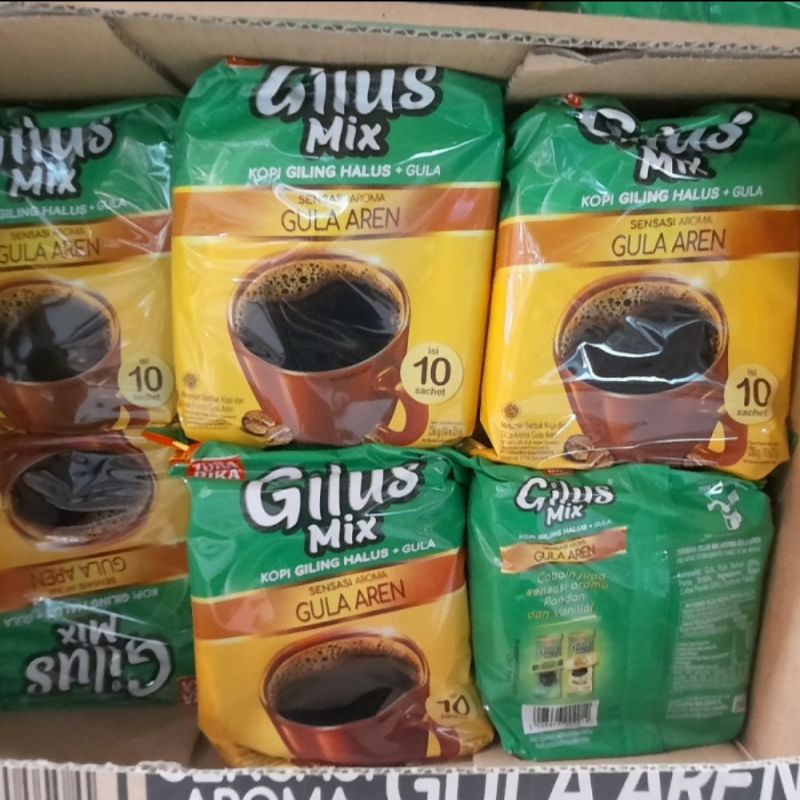 Jual kopi gilus mix isi 10 pcs x 12 pack all variant | Shopee Indonesia