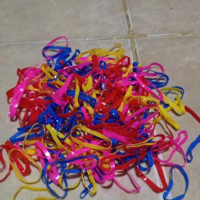Jual Karet rambut warna-warni isi 40pcs | Shopee Indonesia