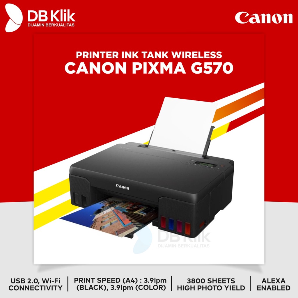 Jual Printer CANON PIXMA G570 Ink Tank Wireless - CANON G570 (Print Only) | Shopee Indonesia