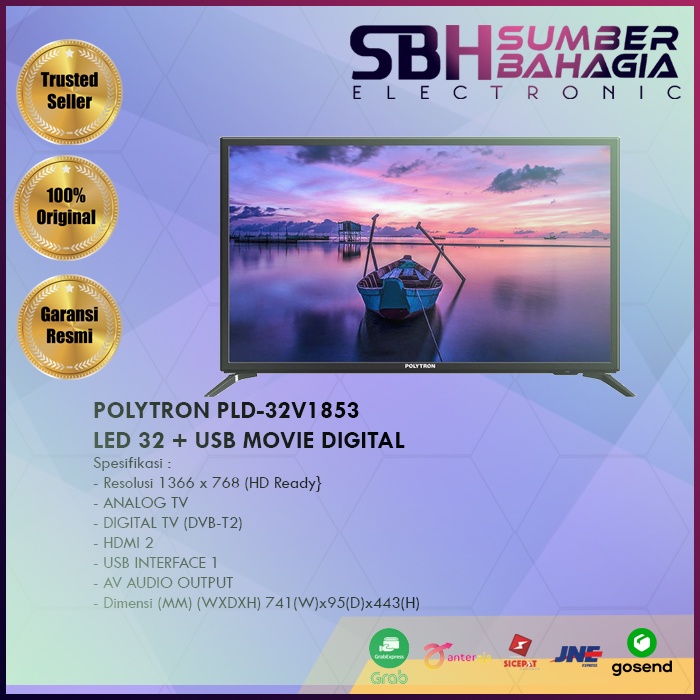 Jual POLYTRON PLD-32V1853 LED 32 + USB MOVIE DIGITAL (NEW) (KHUSUS ...