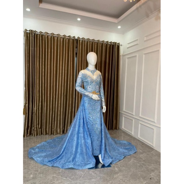 Jual Gaun pengantin slim full payet | Shopee Indonesia