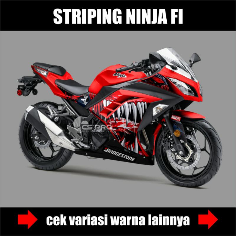 Jual STICKER STRIPING KAWASAKI NINJA 250 FI - STRIPING LIST BODI MOTOR ...