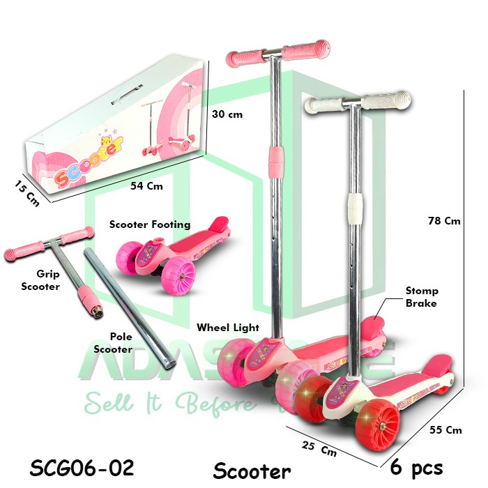Jual SCG Scooter Skuter Otoped Otopet Sekuter Scuter Skuter Scoter ...