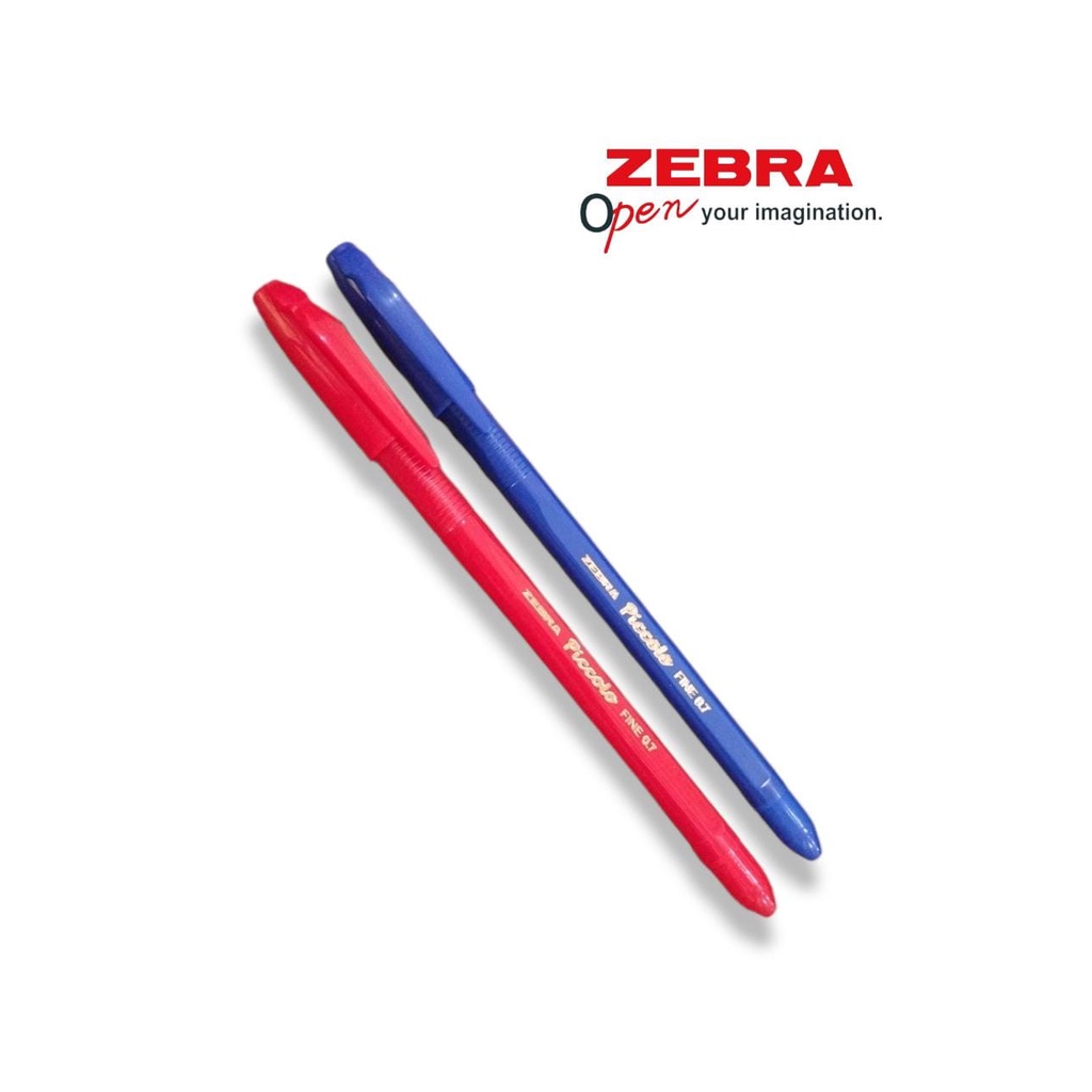 Jual Bolpoin Piccolo Zebra 0,7 mm / Pulpen Merah / Pen Biru / Bolpoin ...