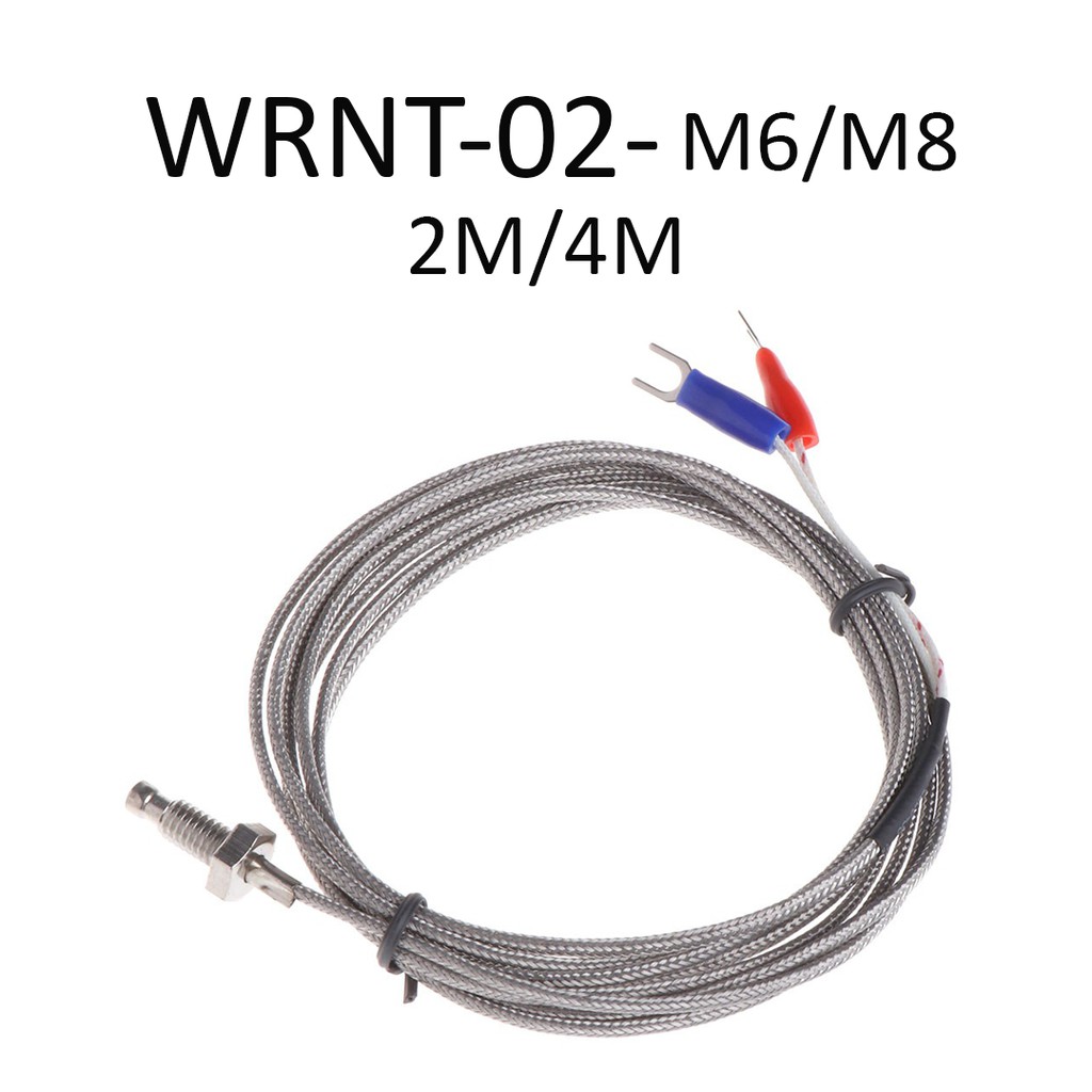 Jual K Type Thermocouple Baut M6/M8 2m/4m 600C Probe Sensor Kabel ...