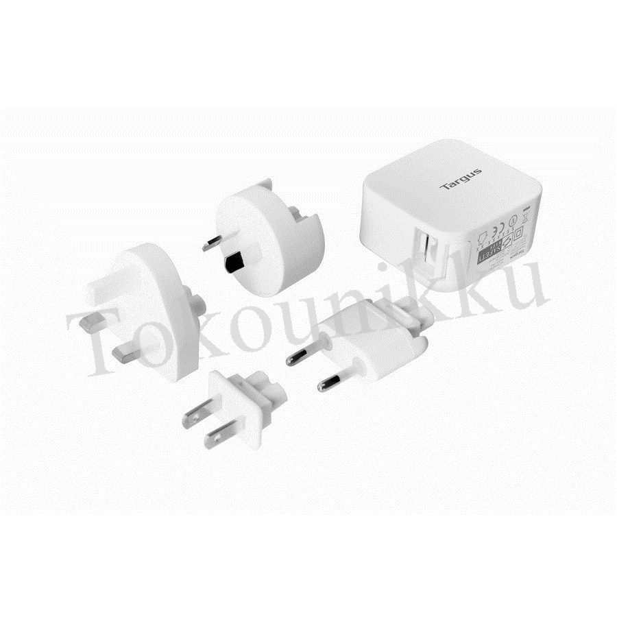 Jual Targus APA74401AP Dual USB Power Charger 20W With Changeable Plug ...