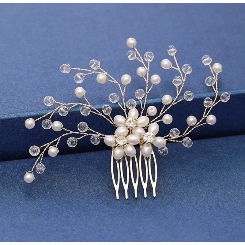 Jual Sirkam sanggul Hiasan rambut model bunga oval SRK 18 B | Shopee ...