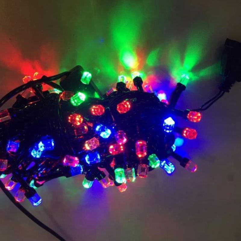 Jual Lampu Tumblr Lampu Hias LED 7 Warna Warni Kabel Hitam Panjang 8,5m ...