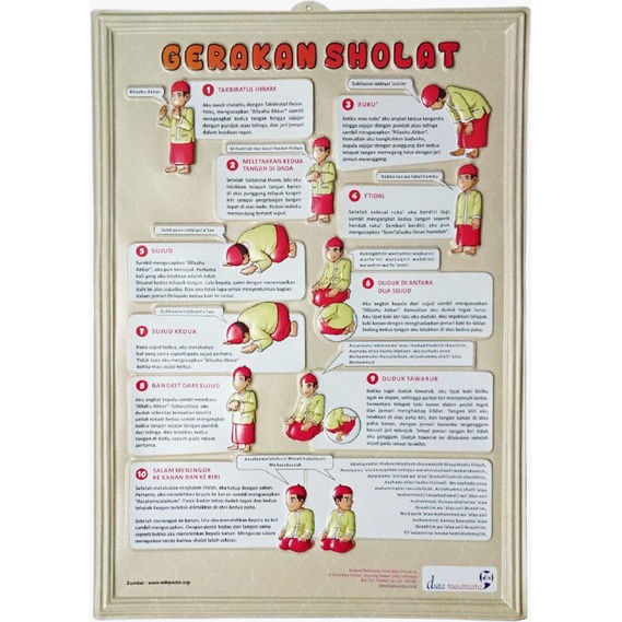 Jual Poster 3 Dimensi - Gerakan Sholat | Shopee Indonesia