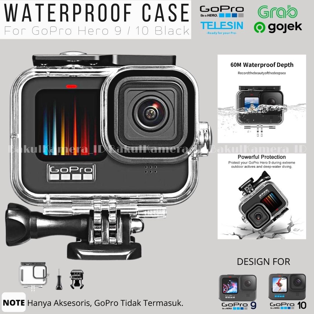 Jual Waterproof Case Housing Underwater 45m Casing Anti Air GoPro Hero ...