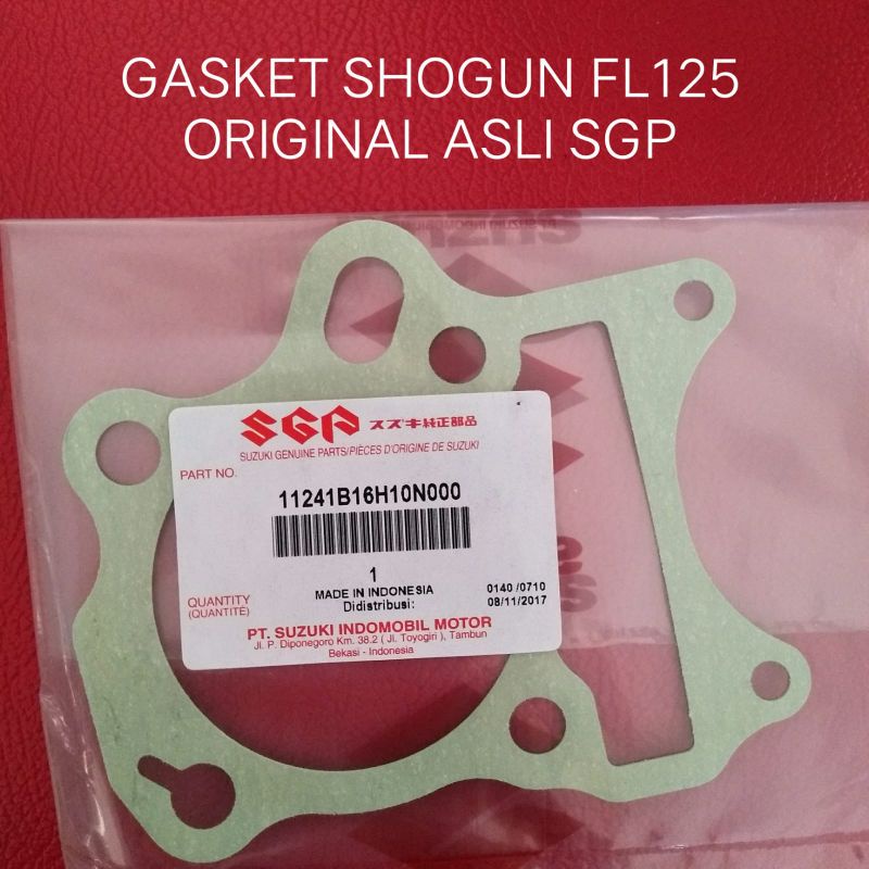 Jual PERPAK BLOK SHOGUN FL125 GASKET BLOK SHOGUN FL125 ORIGINAL SUZUKI ...