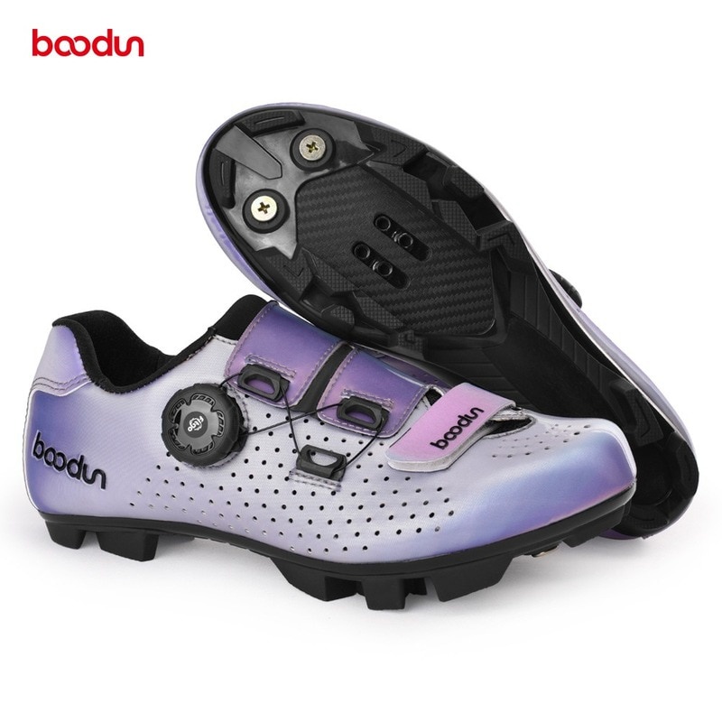 Jual PREORDER BOODUN Pro Womens Cycling Shoes Breathable Colorful Upper Nylon Outsole Bicycle ...