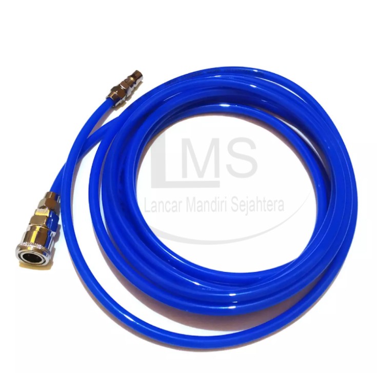 Jual Selang Angin 10 Meter PU Hose Plus Sambungan selang Coupler ...