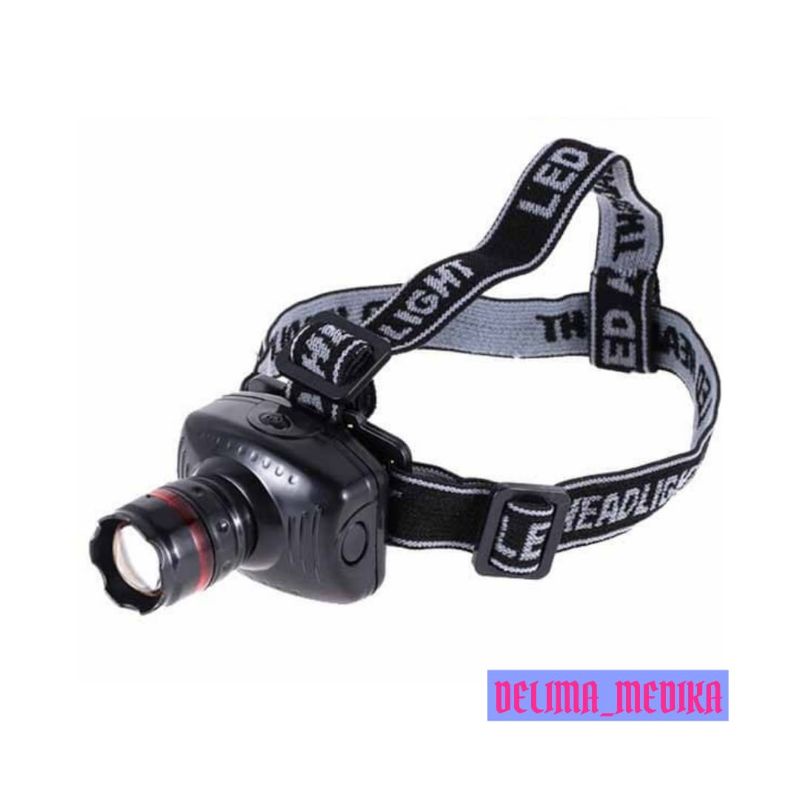 Jual Senter Kepala LED Zoom / Headlamp LED Zoom Autofokus / Senter ...