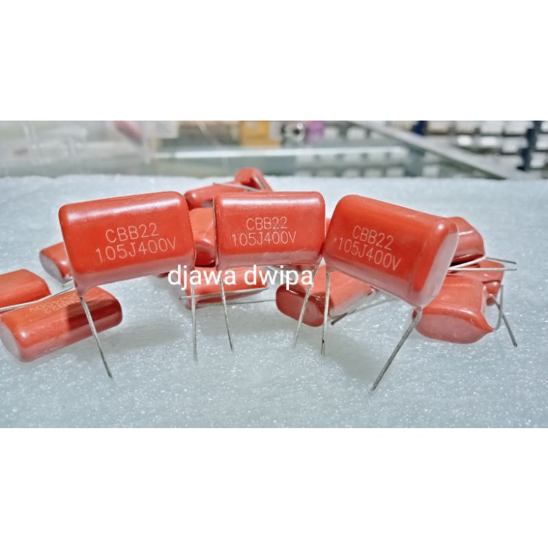 Jual Capasitor C 105J-400v kondensator 105j 400volt kapasitor 105j 400v ...