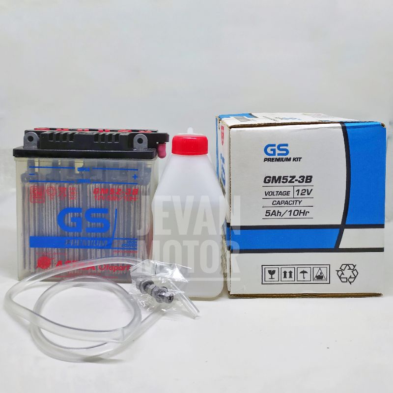 Jual [JEVAN MOTOR] GS Battery GM5Z-3B / Aki Basah GM5Z-3B Original | Shopee Indonesia