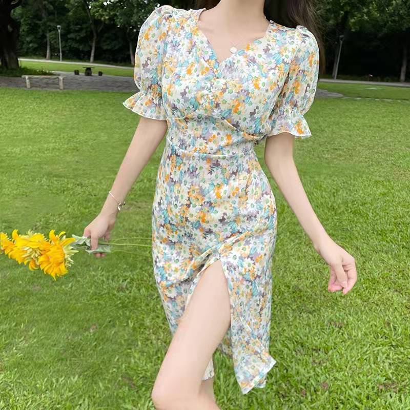 Jual dress floral korea/dress wanita bunga/dress bunga/dress bunga ...