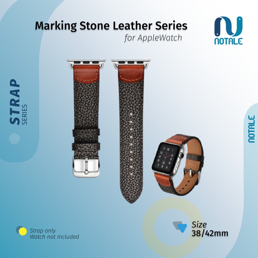 Jual Notale Marking Stone Leather Series for Apple Watch Strap 38mm ...