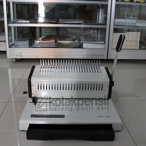 Jual Mesin Jilid Binding Bending Spiral Plastik GEMET 24 H-F4|Mesin ...