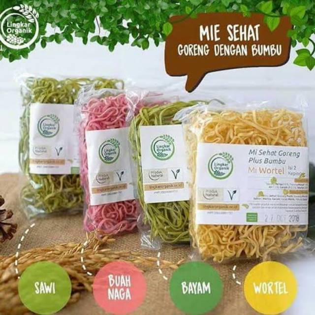 Jual Mie Sehat NON MSG 100gr Goreng Organik Vegetarian Instant Alami ...
